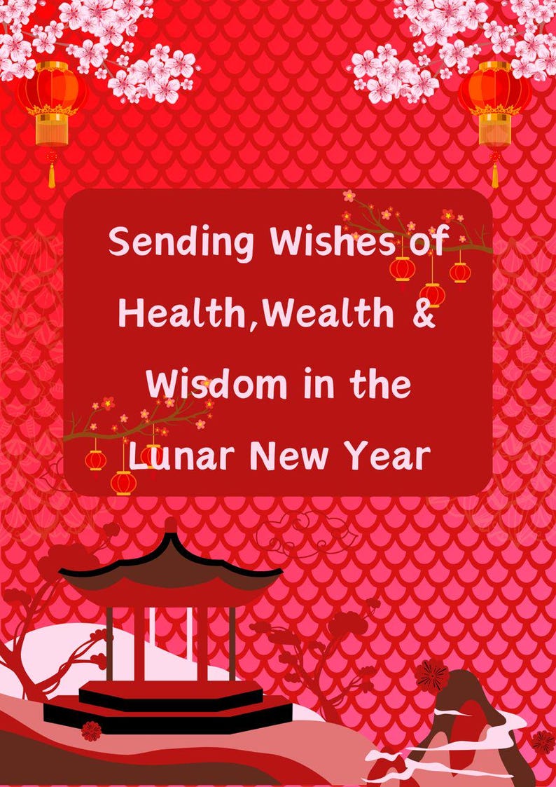Editable Lunar New Year Template, Chinese New Year Invitation Card ...