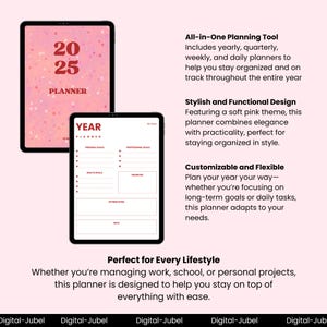 2025 Digital Planner, Fully Hyperlinked, Goodnotes Notability Ipad ...