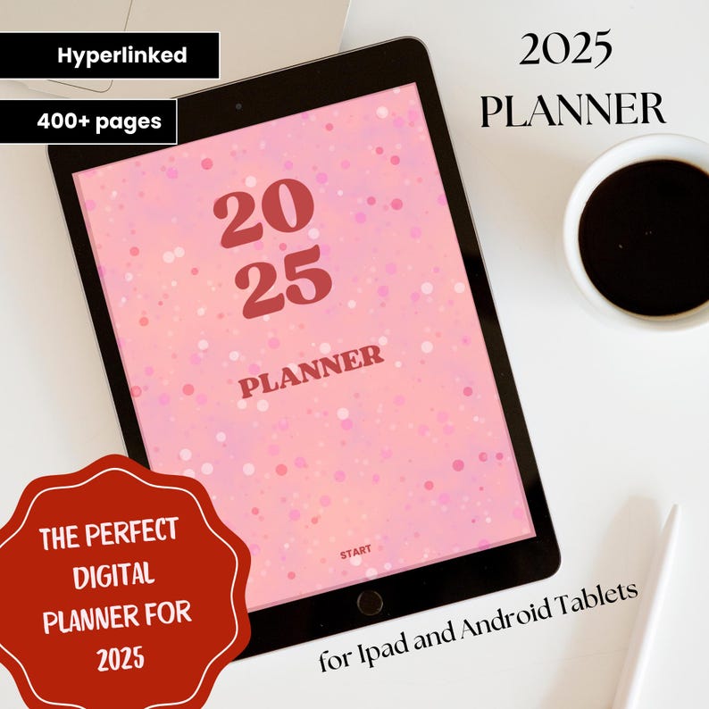 2025 Digital Planner, Fully Hyperlinked, Goodnotes Notability Ipad ...