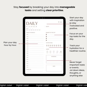 2025 Neutral Digital Planner, Fully Hyperlinked, Goodnotes Notability ...