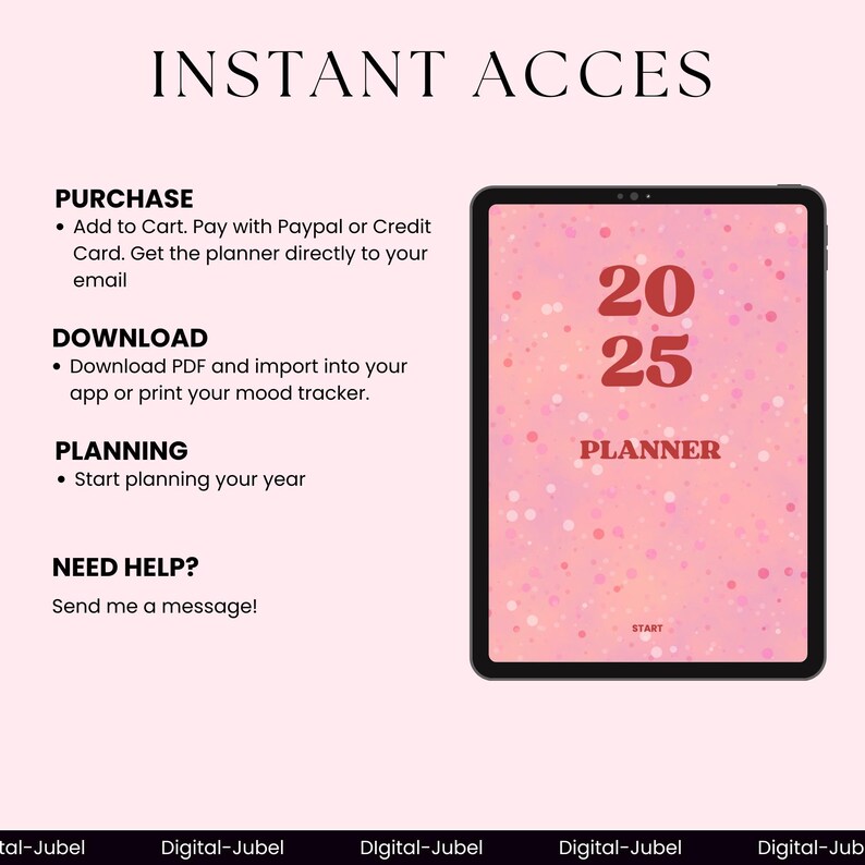 2025 Digital Planner, Fully Hyperlinked, Goodnotes Notability Ipad ...