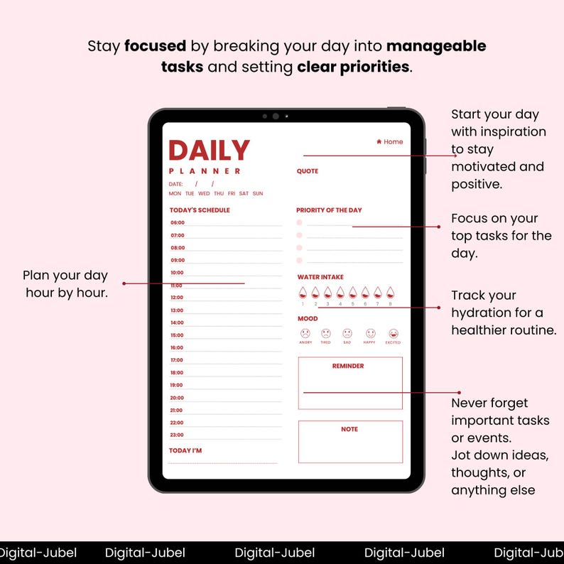 2025 Digital Planner, Fully Hyperlinked, Goodnotes Notability Ipad ...