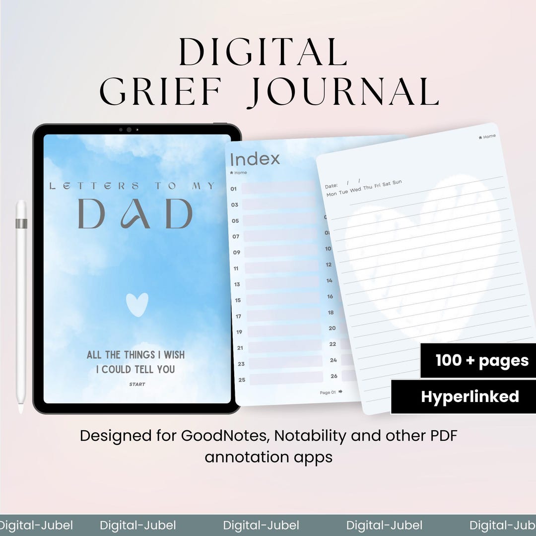 Letters to My Dad in Heaven Notebook, Loss of Father Grief Journal, Dad ...