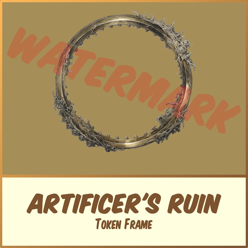 Artificer's Ruin | TTRPG Token Border | Token Frame - Etsy
