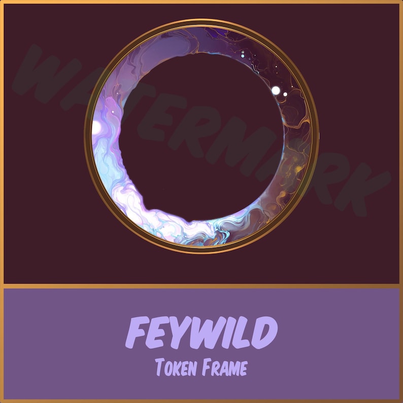 Feywild | TTRPG Token Border | Token Frame - Etsy