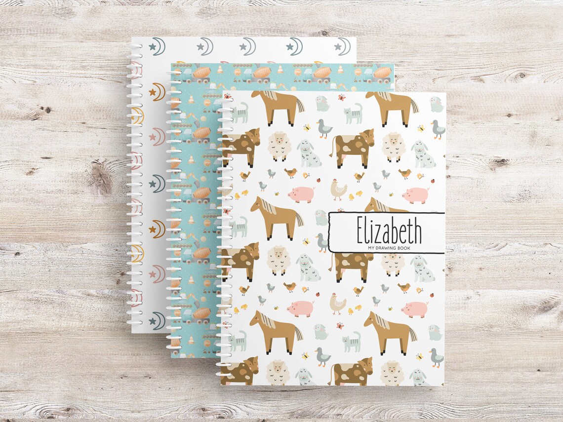 Sketchbook Journal Notebook Kids Art Gift Personalized - Etsy