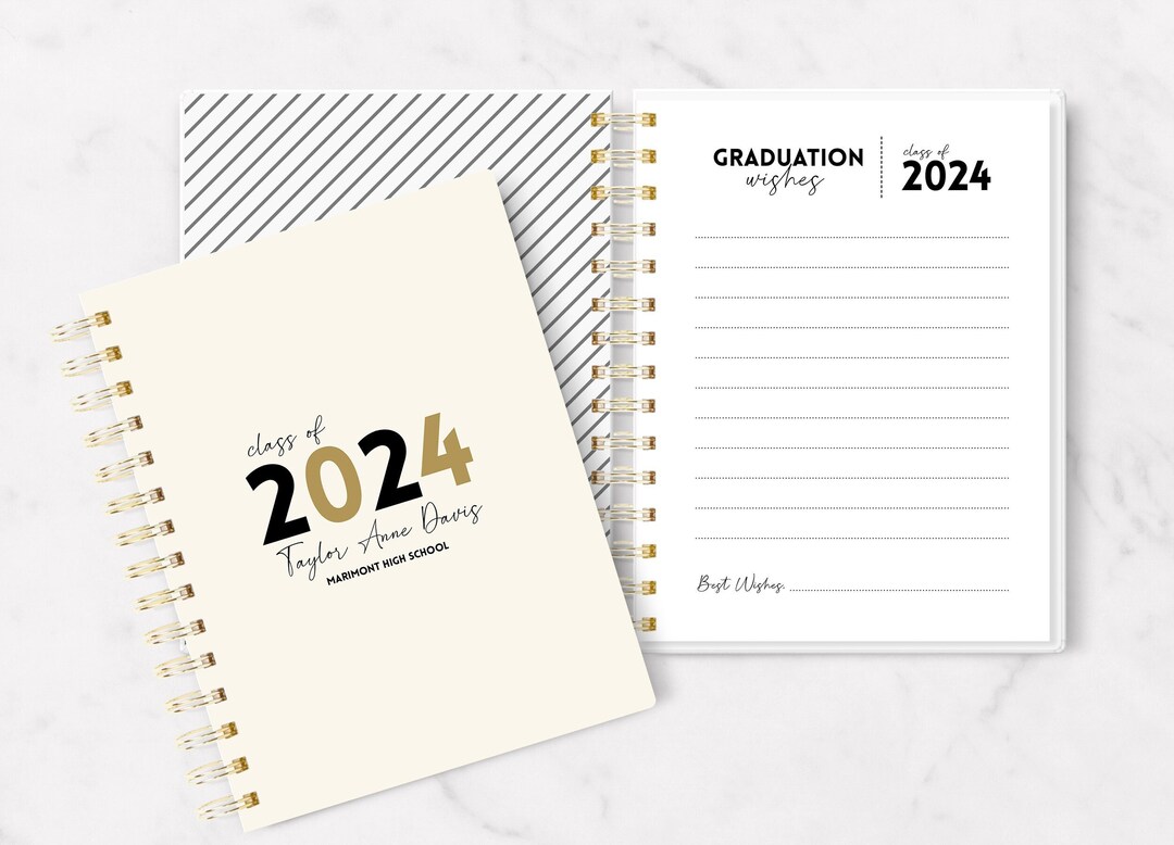 Graduation Guest Book, Spiral Notebook, Guest Book, Small Notebook ...