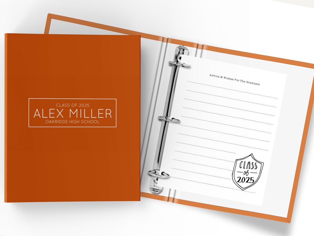 Graduation Guest Book, Mini Binder, Guest Book, Graduation ...
