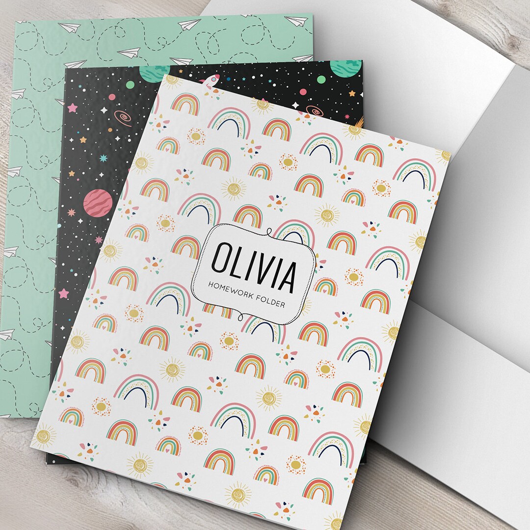 School Pocket Folder Back to School Personalized School - Etsy