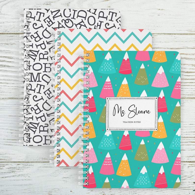 Personalized Teacher Notebook: Spiral Bound, Hard or Soft Cover - Etsy