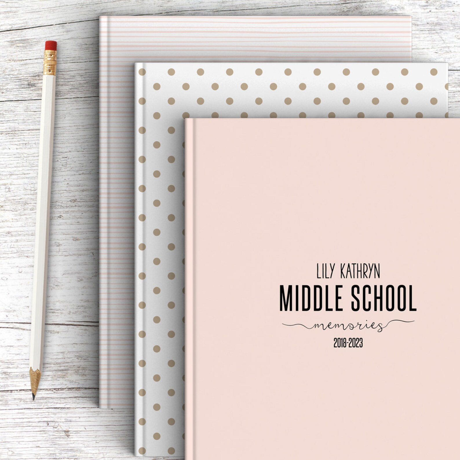 School Years Journal Blank Book Notebook Personalized | Etsy