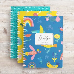 Large Kids Writing Book, Notebook, Personalized Gift, Journal, Writing ...