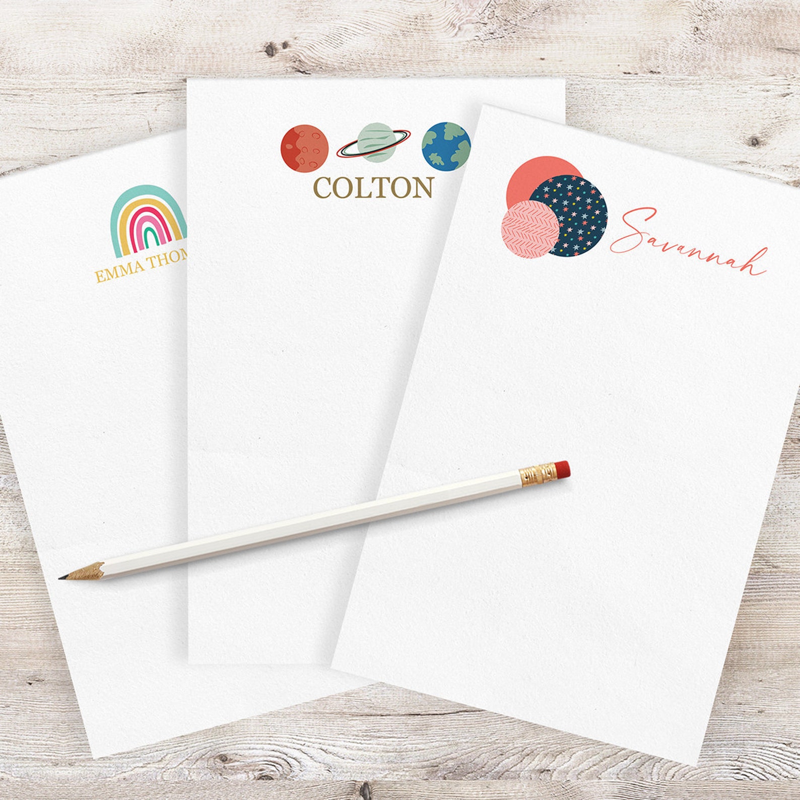 Kids Notepad Personalized Notepad Organization School | Etsy