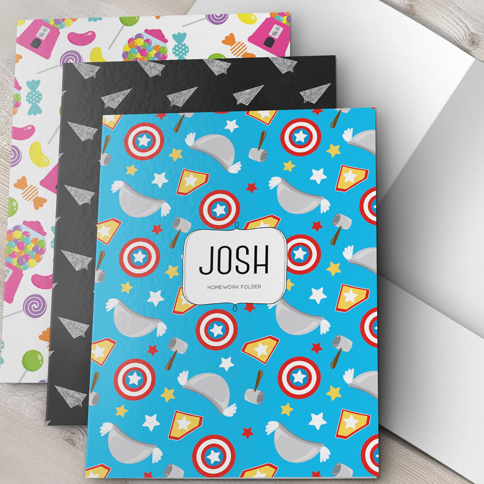 School Pocket Folder Back to School Personalized School - Etsy