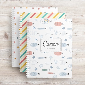 Large Kids Writing Book, Notebook, Personalized Gift, Journal, Writing ...