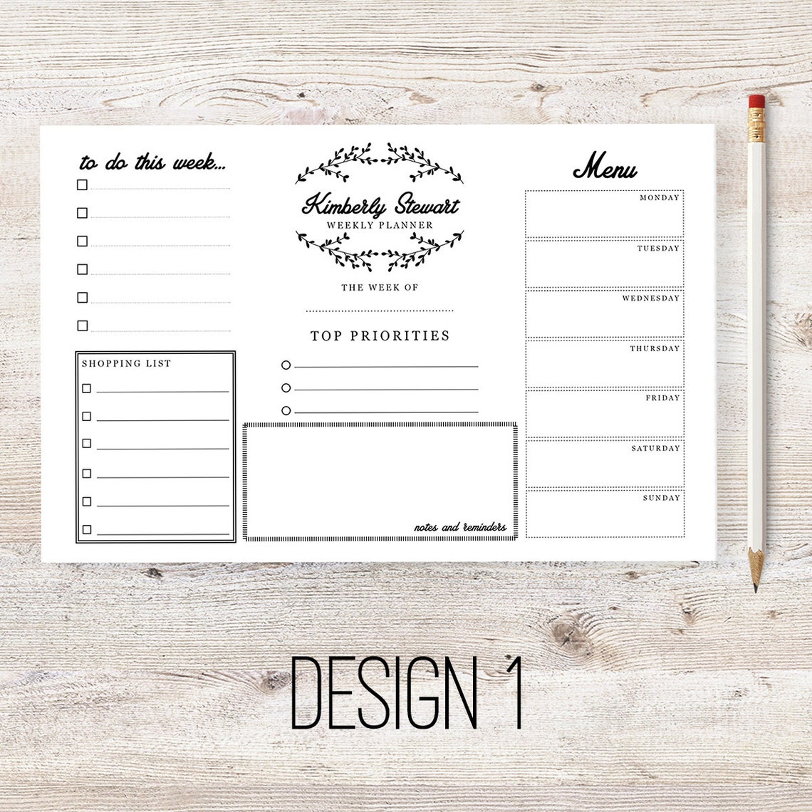 Daily Planner Notepad, Personalized, Organization, to Do Lists - Etsy
