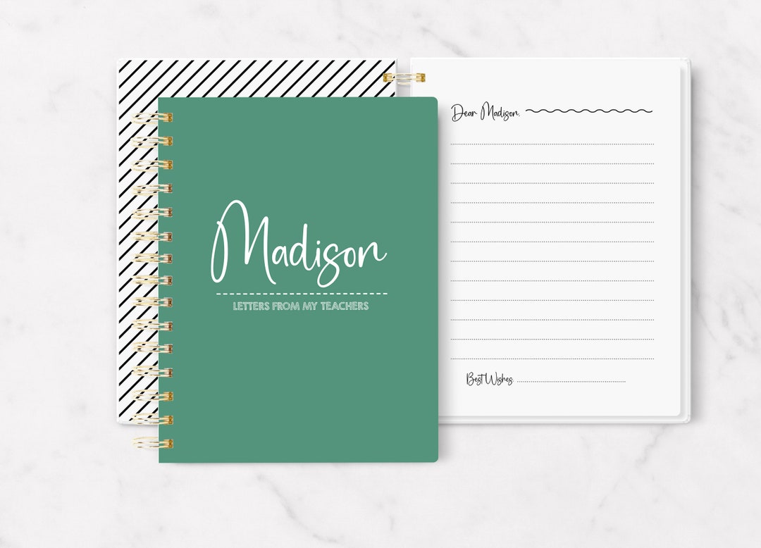 Personalized Teacher Keepsake Notebook: Letters From Teacher (5x7) - Etsy