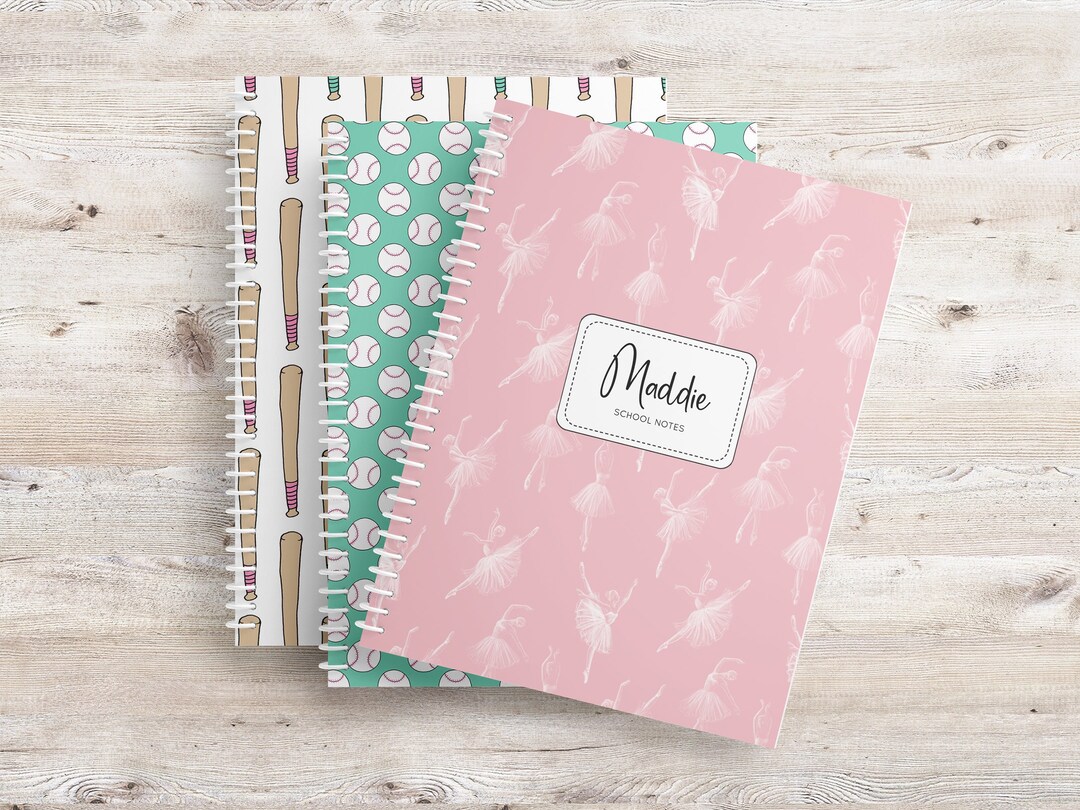 School Notebook, Back to School, Personalized, School Supplies, School ...