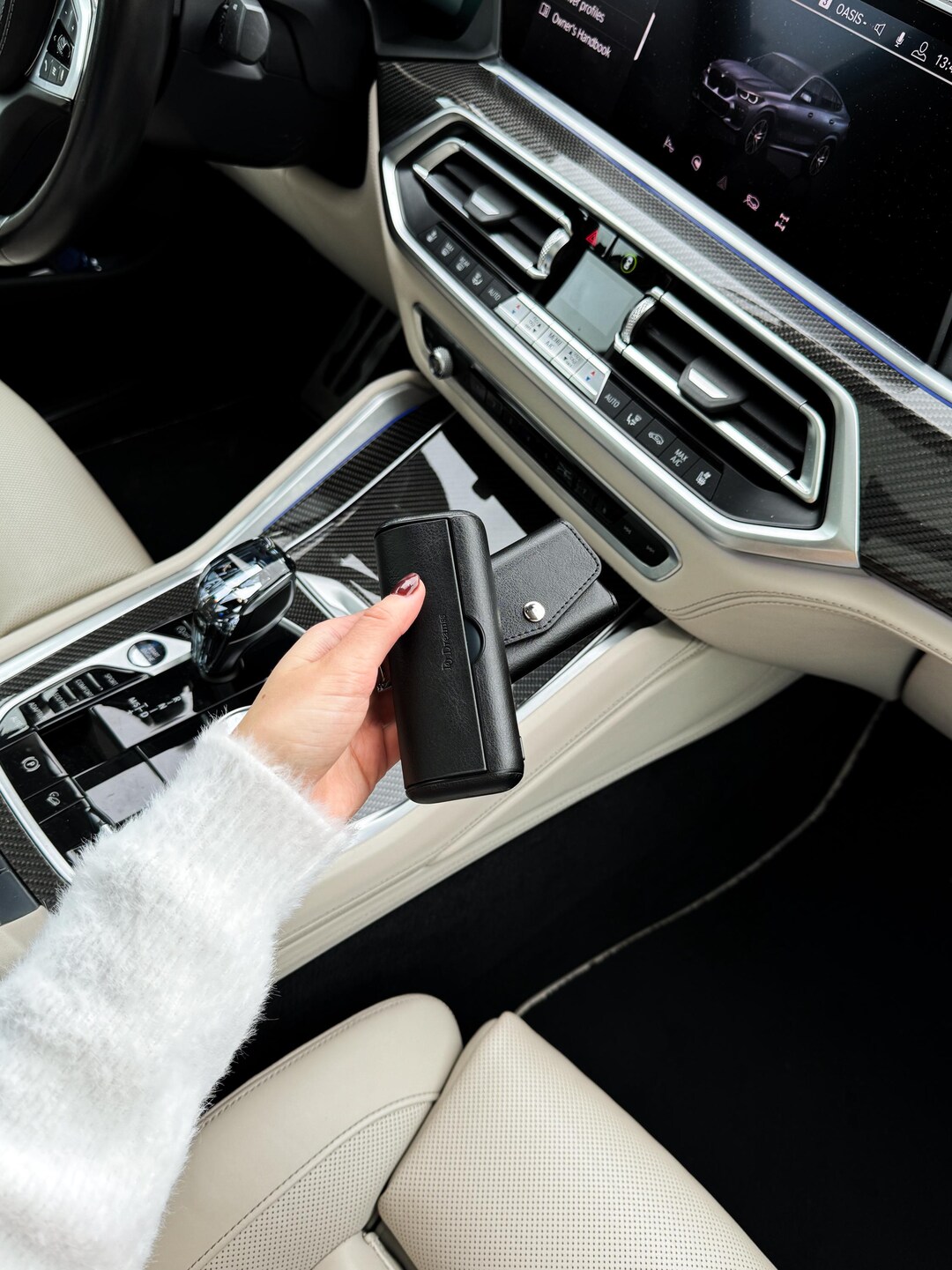 IQOS Iluma Prime 3-in-1 Black Leather Case for Protection & Style ...