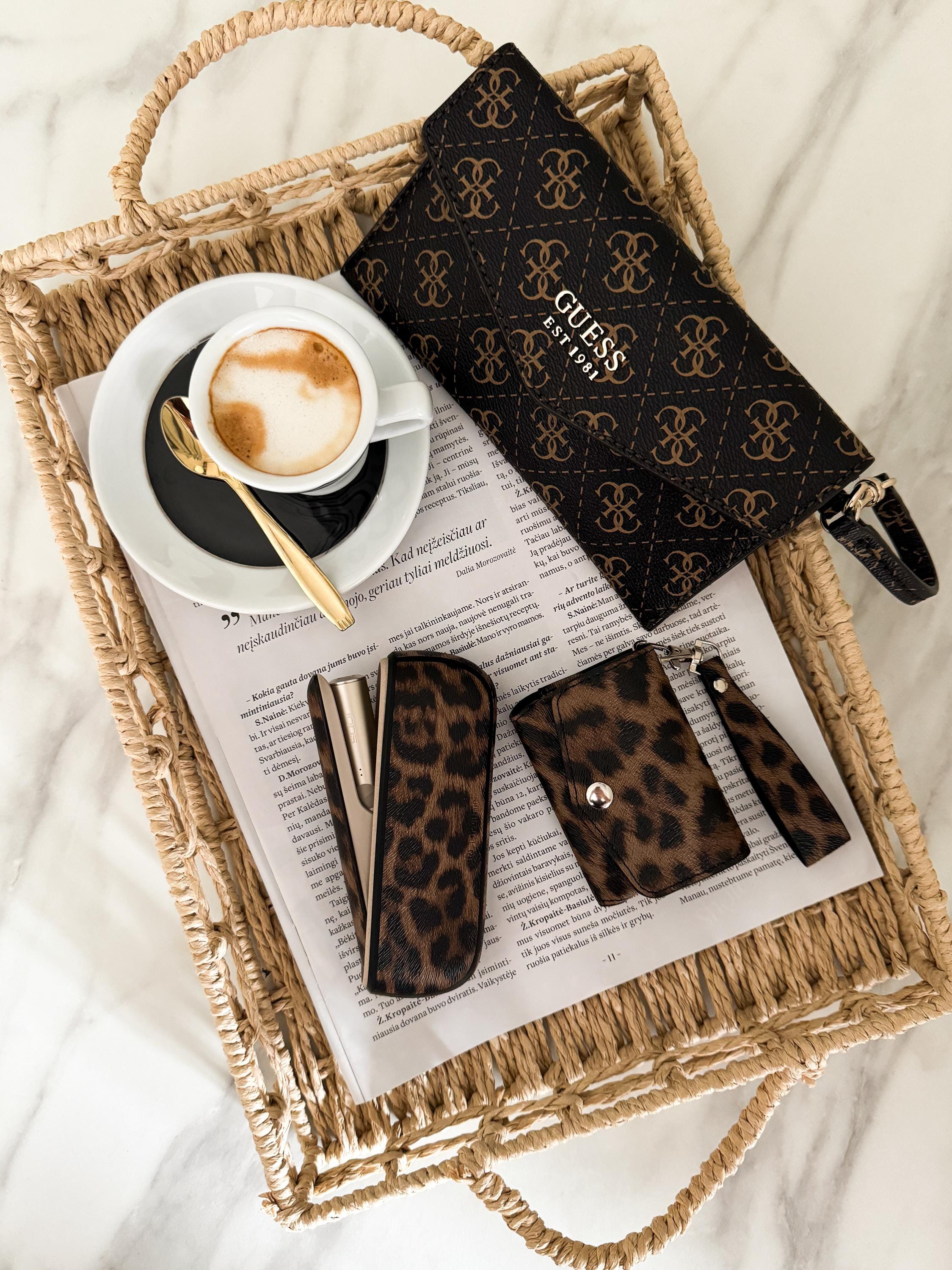 IQOS Iluma 3-in-1 Leopard Print Case Cover Set With Gift Box, Premium ...