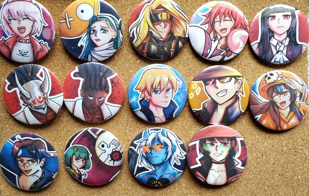 Guilty Gear Strive Metal Badges/pins | Elphelt, A.B.A, Zato-1, Jacko ...