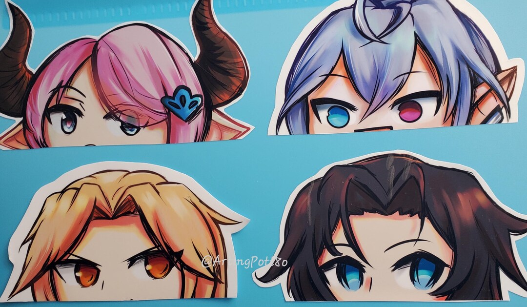Granblue Fantasy Peeker Stickers - Narmaya | Grimnir | Katalina ...