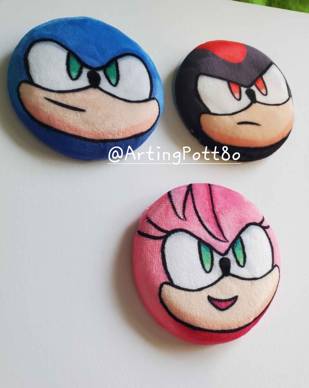 Sonic the Hedgehog || Amy || Shadow Plush Badges - Etsy