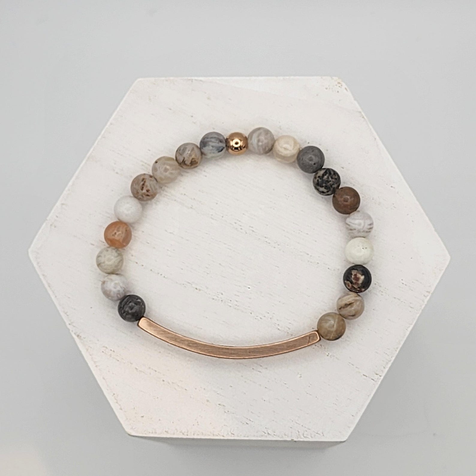 Shema Hebrew Earth Stone Scripture Bracelet - Etsy