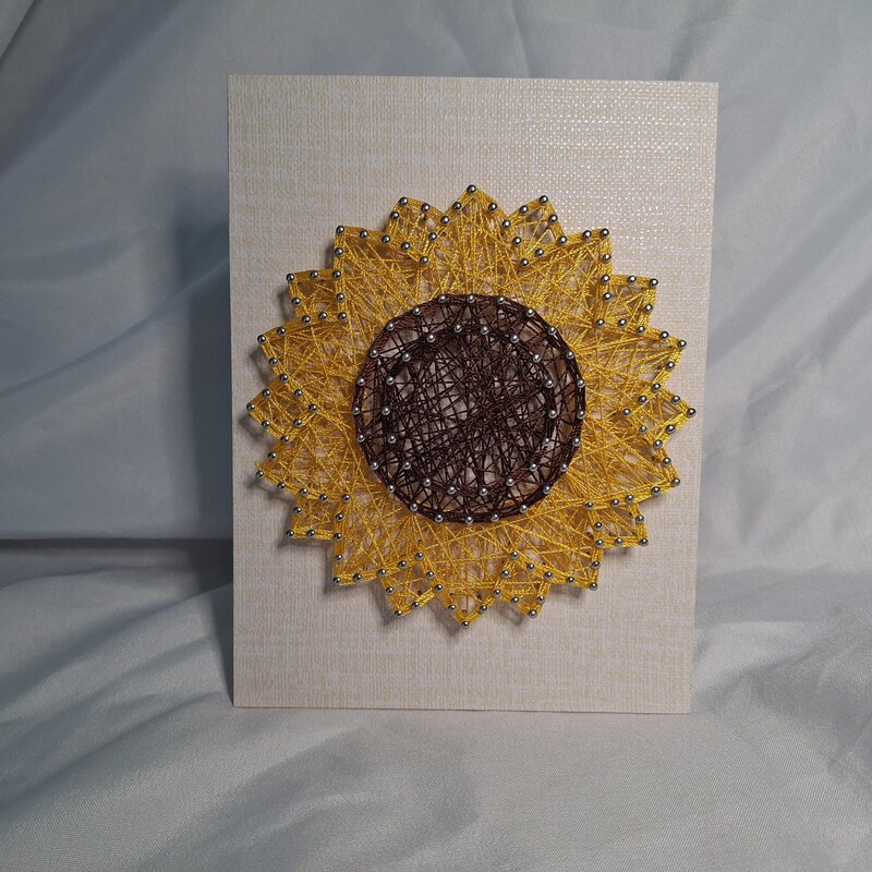 Sunflower String Art - Etsy