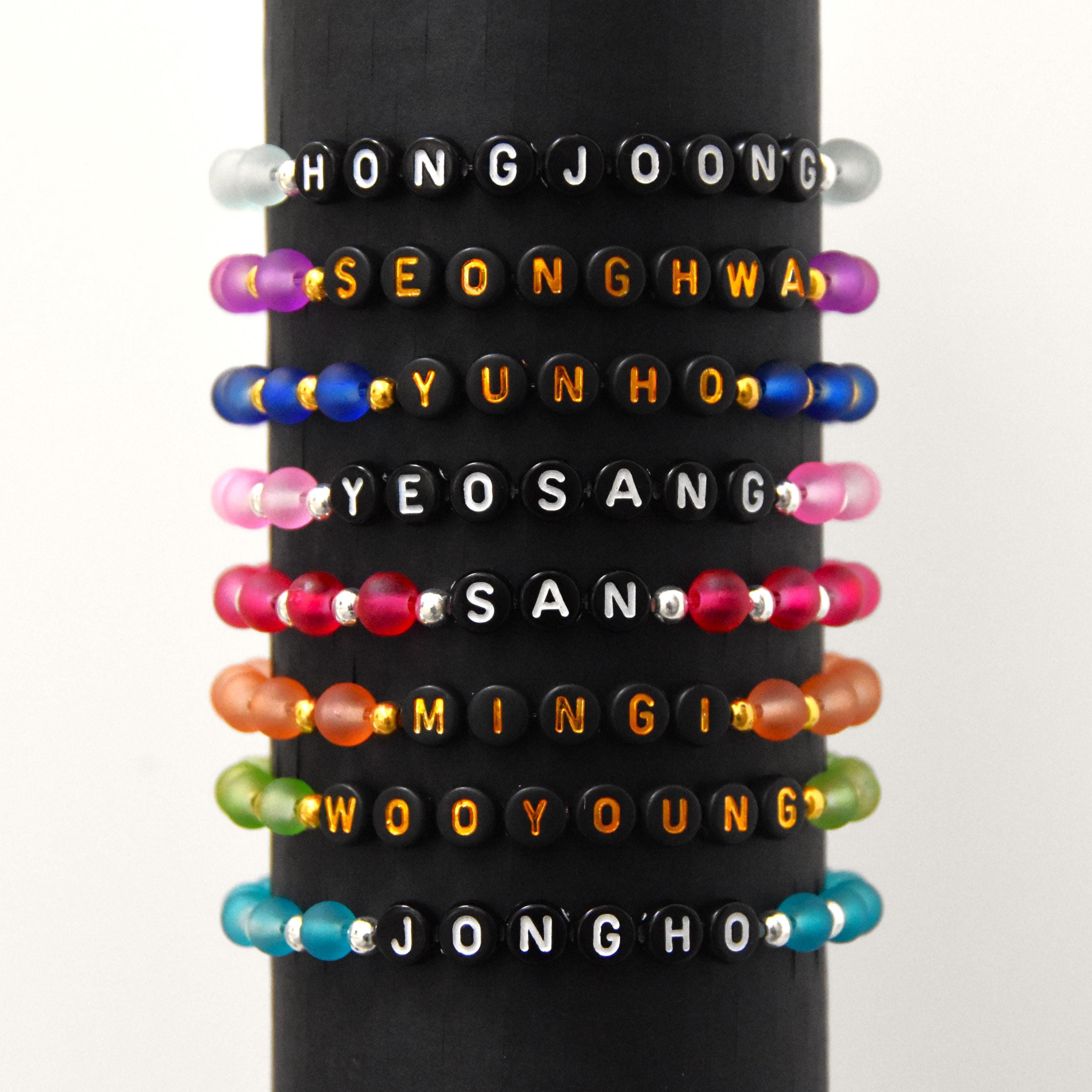 CUSTOM ATEEZ BRACELET Kpop Bracelet Atiny Bracelet Kpop Bias Bracelet ...