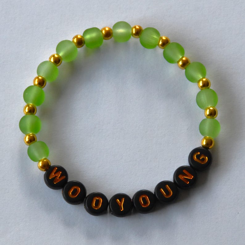 CUSTOM ATEEZ BRACELET Kpop Bracelet Atiny Bracelet Kpop Bias Bracelet ...