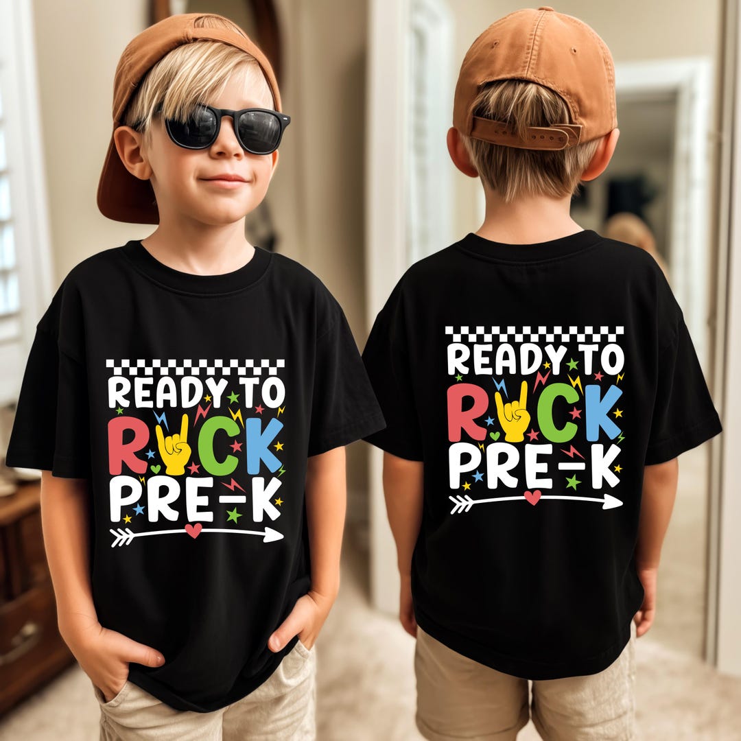 Ready to Rock Pre-k SVG PNG: Back to School Cricut Files (digital ...