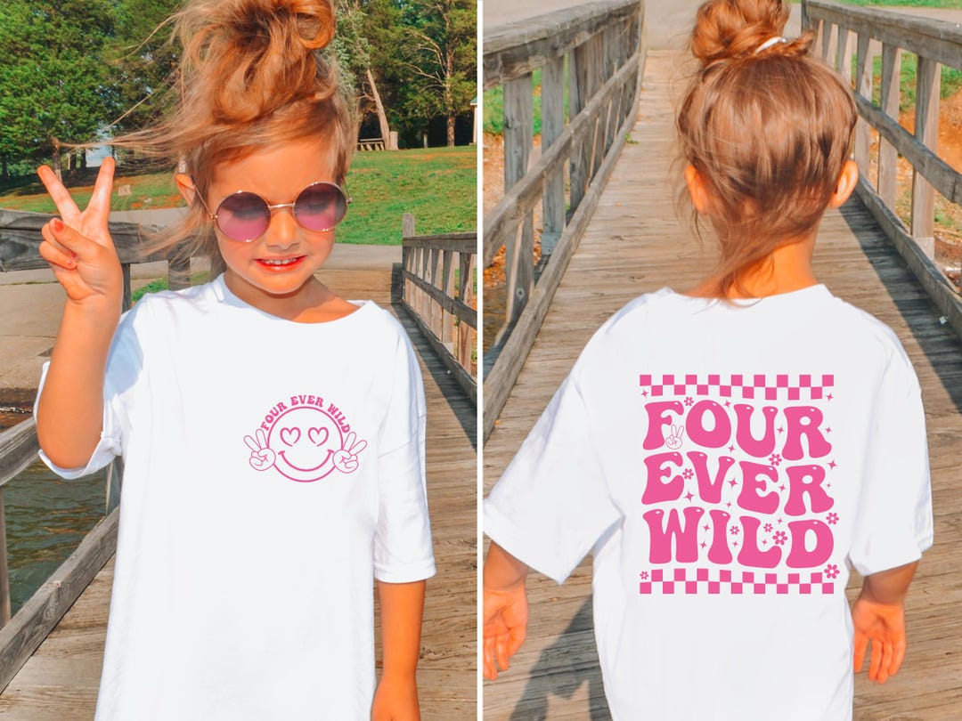 Four Ever Wild Svg, Fourever Wild Svg,4th Birthday Svg, Toddler ...