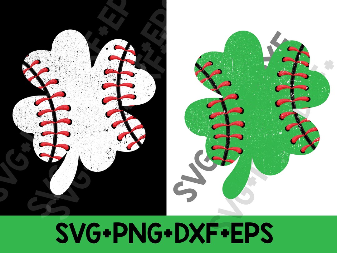 Baseball St Patricks Day PNG, Svg,baseball Distressed Shamrock Svg, St ...