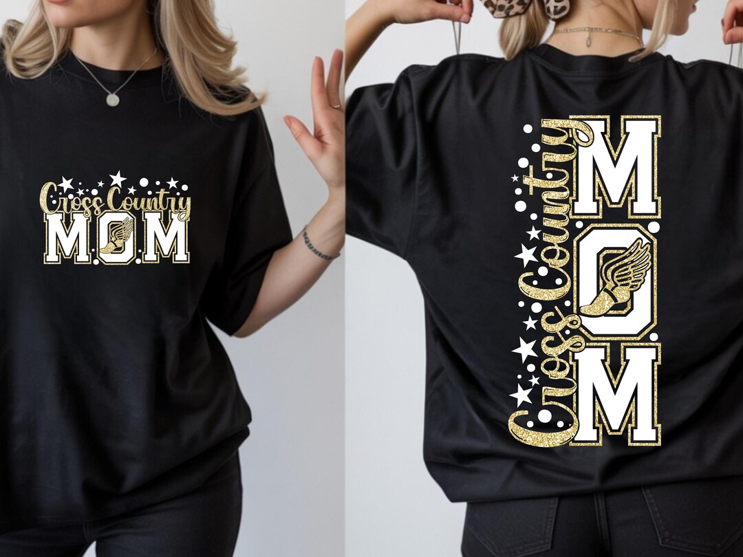 Cross Country Mom SVG PNG | Front and Back Shirt Design | Track and ...