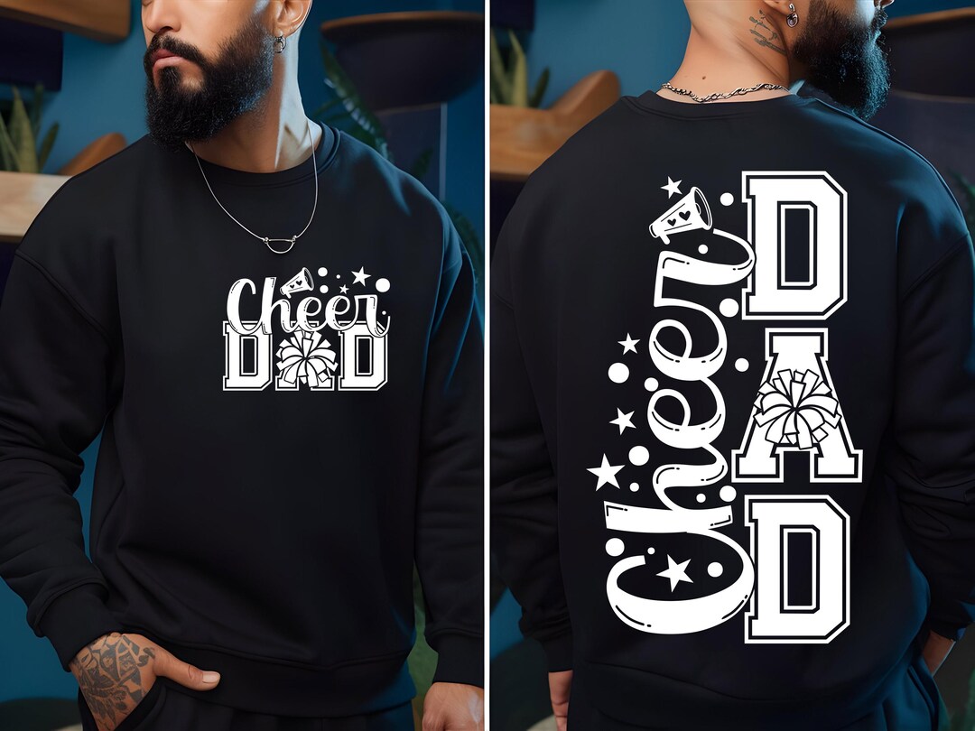Cheer Dad SVG PNG | Proud Cheer Dad Shirt Design | Cheerleader Dad Life ...