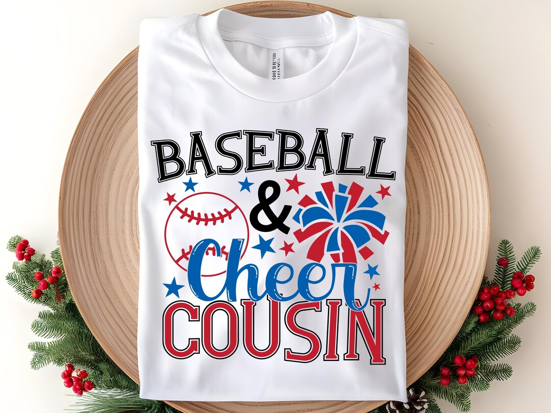 Baseball and Cheer Cousin Svg Png,proud Sports Cousin Design, Baseball ...