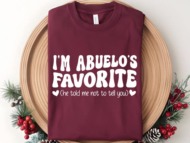 I’m Abuelo’s Favorite PNG SVG, Funny Family Quote, Abuelo Favorite ...