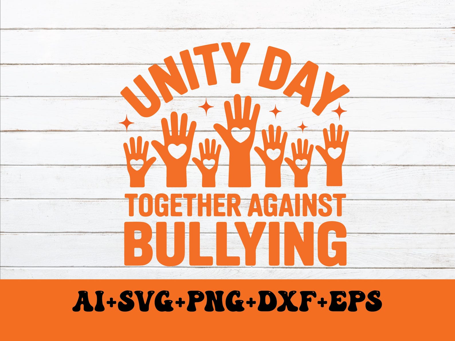 Unity Day Anti-bullying SVG Bundle: We Wear Orange (digital Files) - Etsy