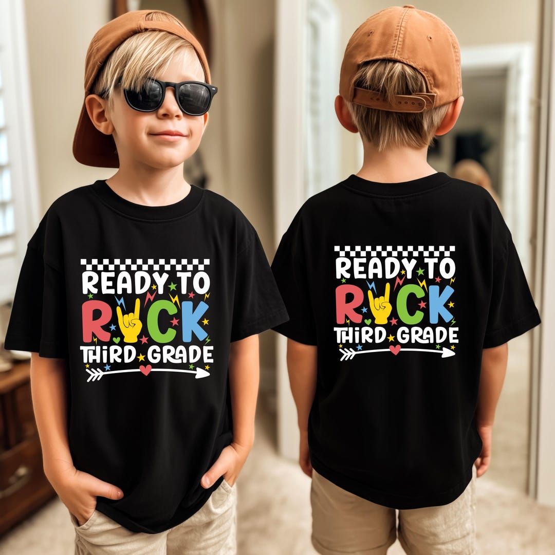 Ready to Rock Third Grade SVG PNG: Back to School Cricut Files (digital ...