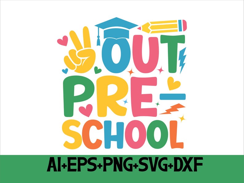 Peace Out Preschool Svg Png, Pre-k Graduate Svg,pre-k Graduation Svg ...