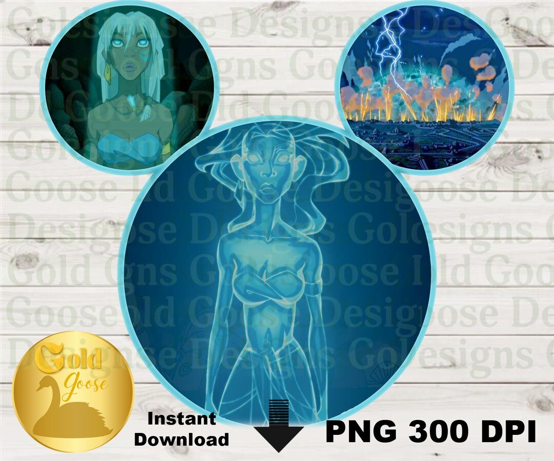 Atlantis Inspired, Lost Empire Mickey Ears, Milo, Kida, Princess, Vinny, Digital Download Blue ...