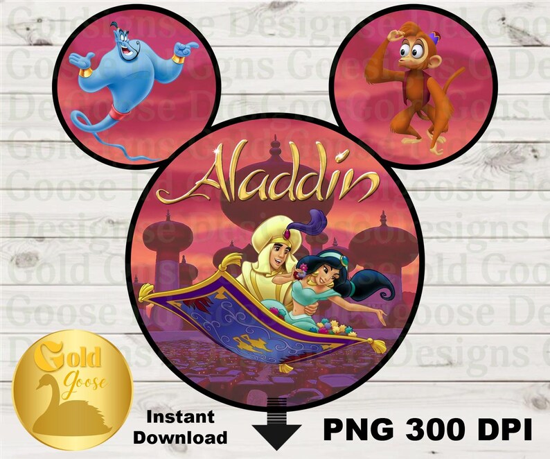 Princess and Princess Instant Download Inspired by Jasmine and Aladdin ...