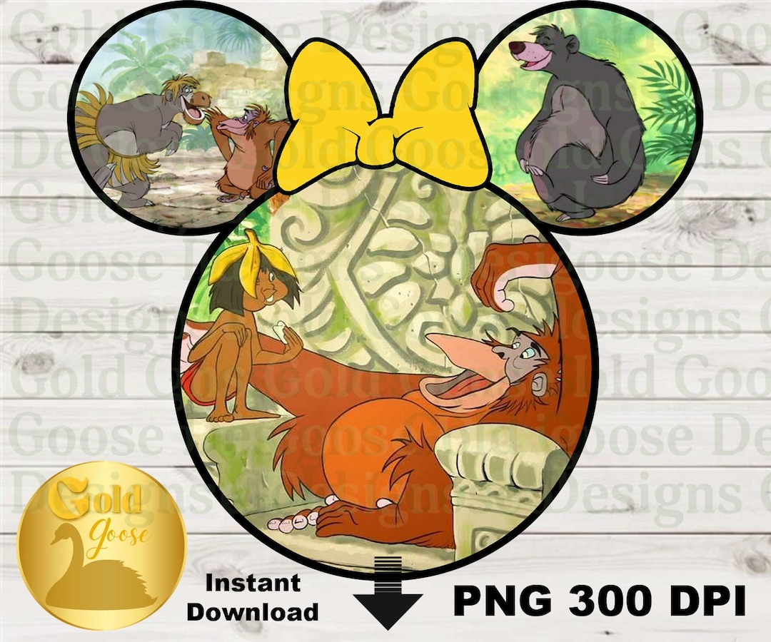 Inspired Jungle Book Kaa Mowgli Baloo Bagheera Shere Khan King Louie ...