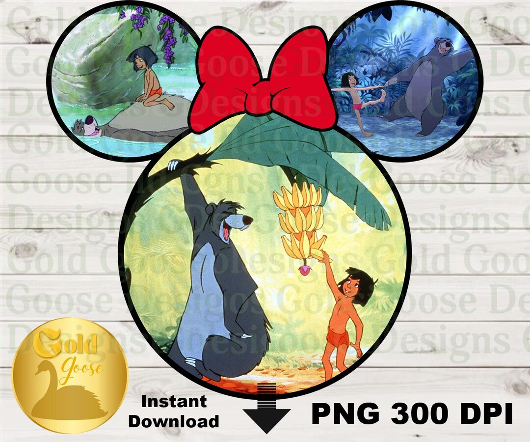 Inspired Jungle Book Kaa Mowgli Baloo Bagheera Shere Khan King Louie ...