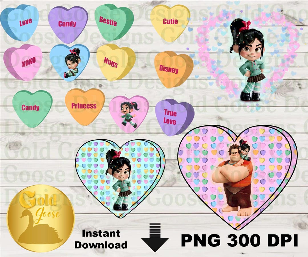 Valentine's Bundle, Vanellope Wreck It Von Schweetz Ralph Valentines ...