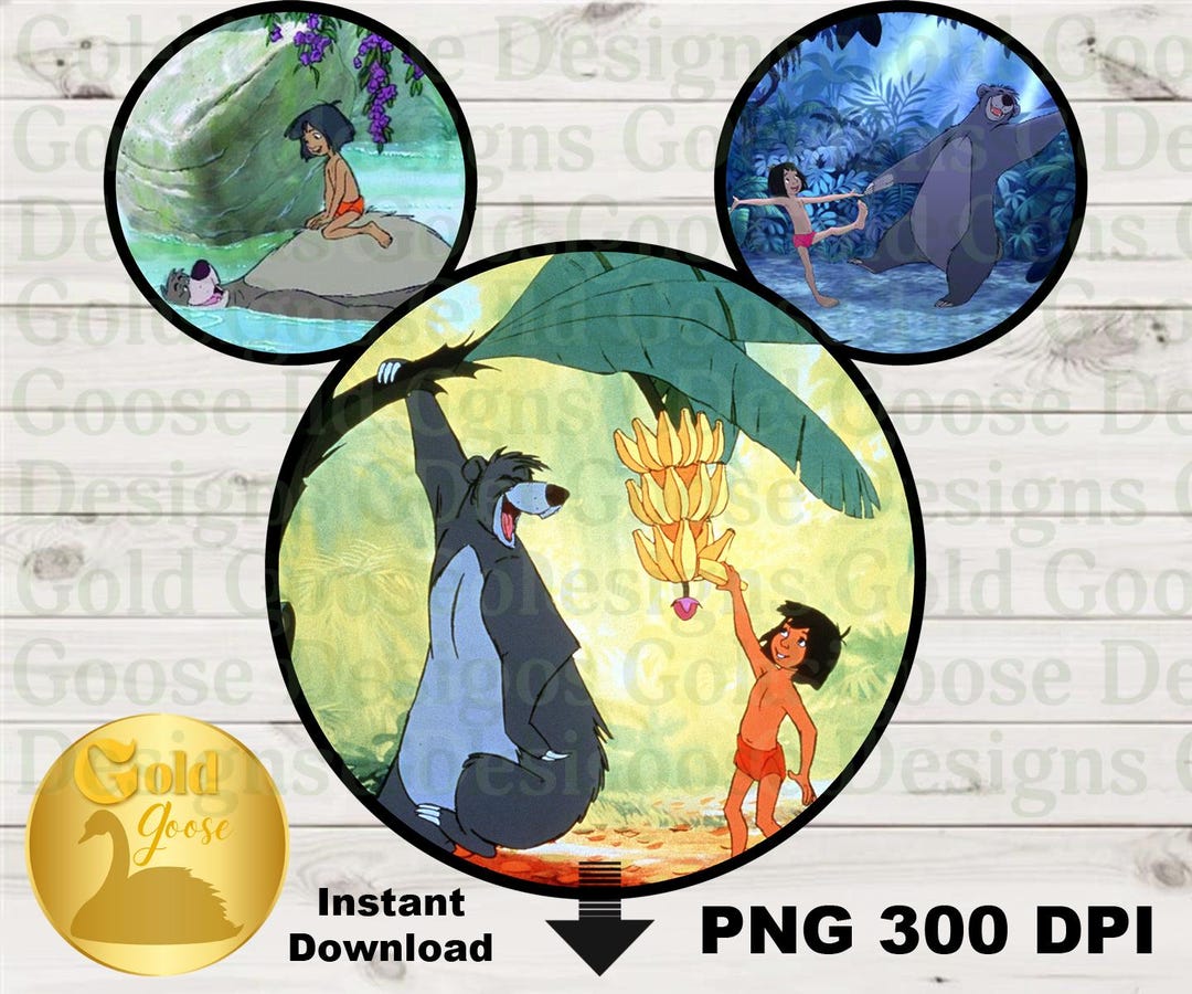 Inspired Jungle Book Kaa Mowgli Baloo Bagheera Shere Khan King Louie ...