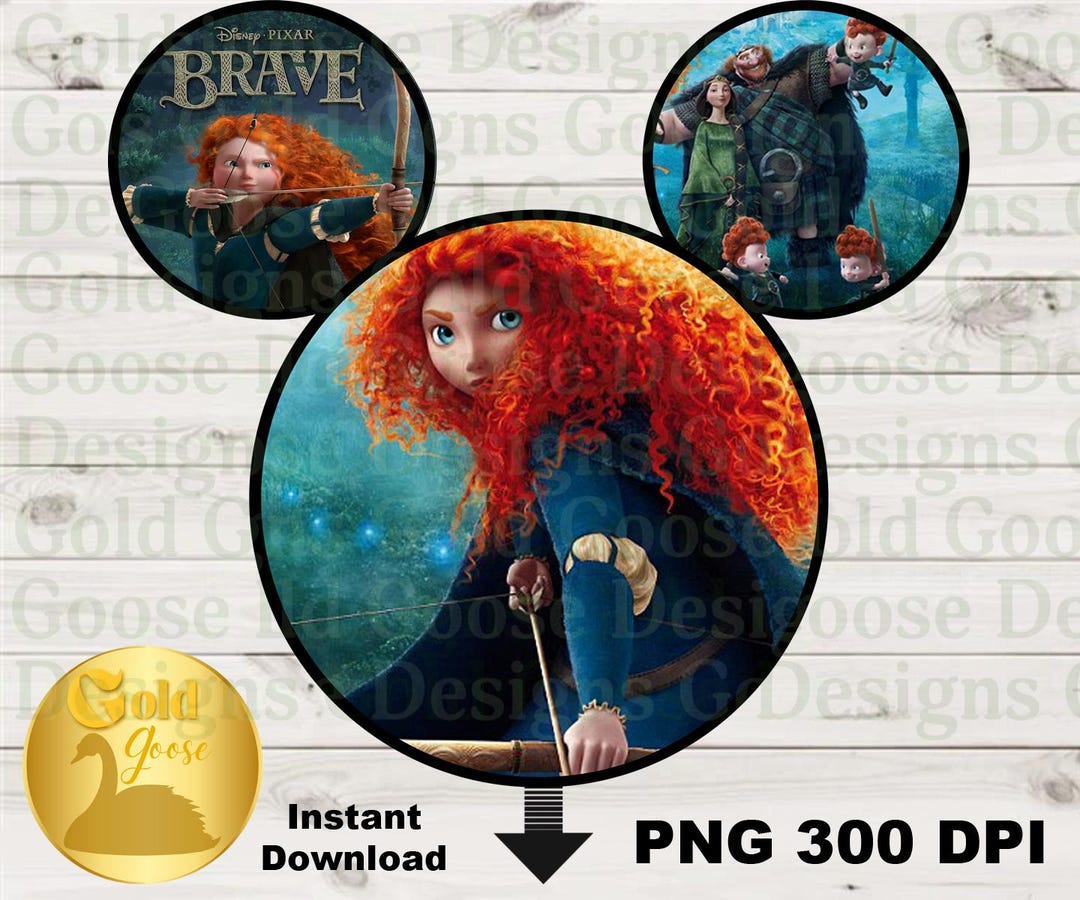 Princess Inspired Scottish Brave Mickey Ears, Merida Witch Lord, Fergus ...