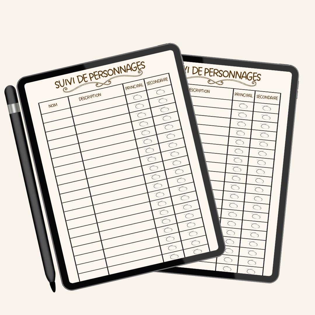 Character Tracker Sheet || Digital or Printable || Writing Diary, Novel ...