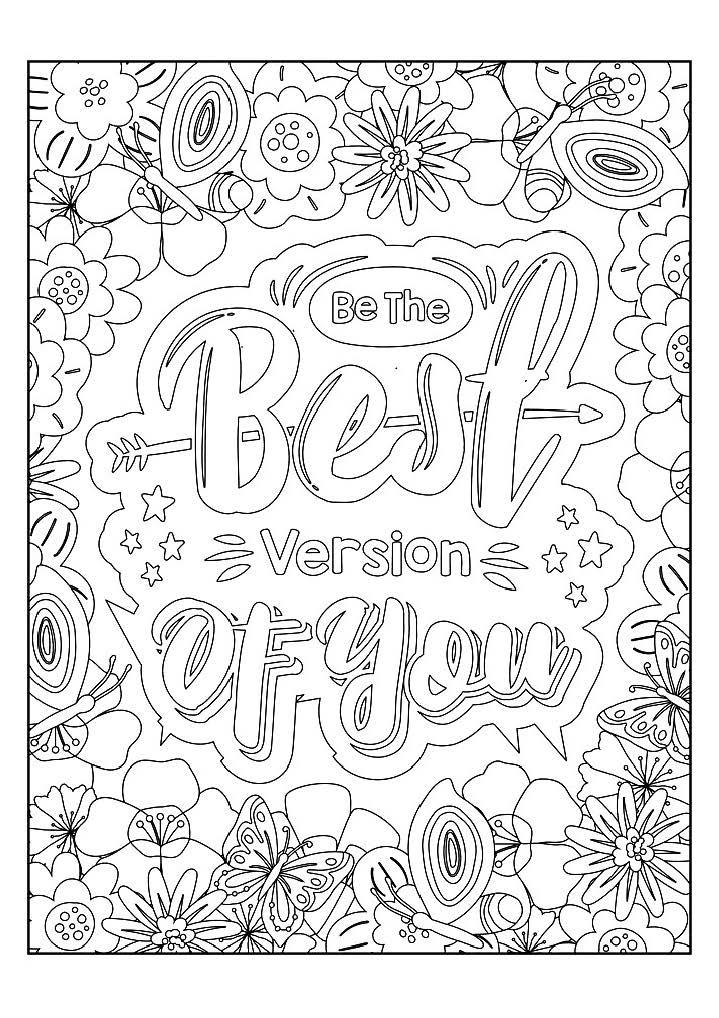 Inspirational Quotes Doodle Book: Fun and Stress-free Coloring - Etsy